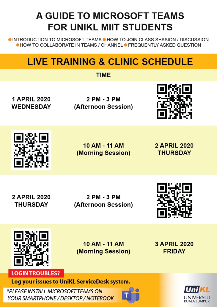 UniKL VLE: Microsoft Teams Training for UniKL MIIT Students